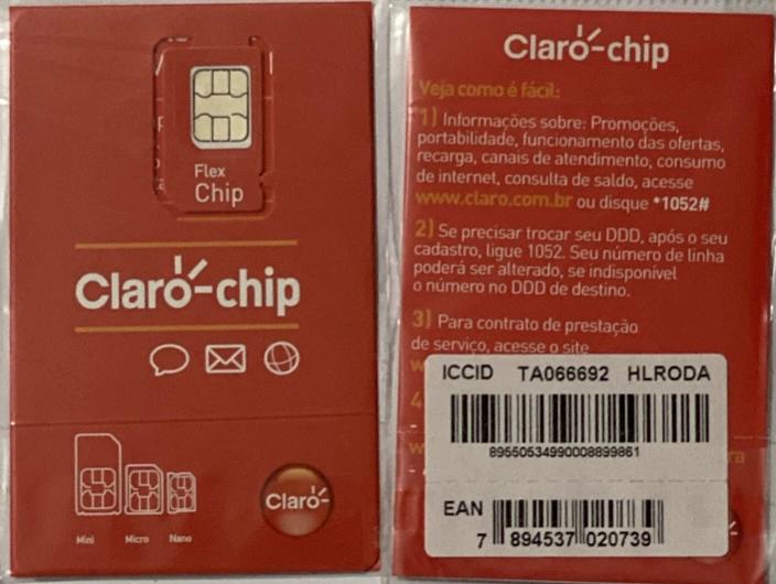 Chip Claro | LB Eletrônicos e Acessórios